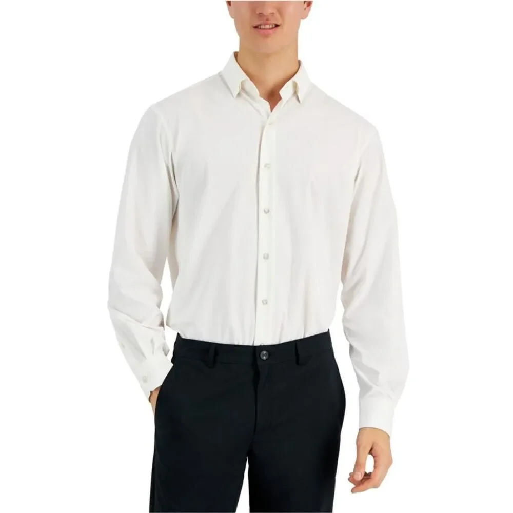 Alfani | Shirts | Alfani Mens Travel Ready Button Down Dress Shirt ...